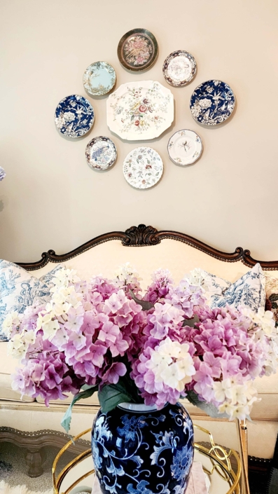 My First Plate Wall ~ Home Decor - A Home for Elegance