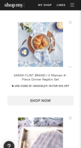 ShopMy ~ New Sarah Flint Platform - A Home for Elegance